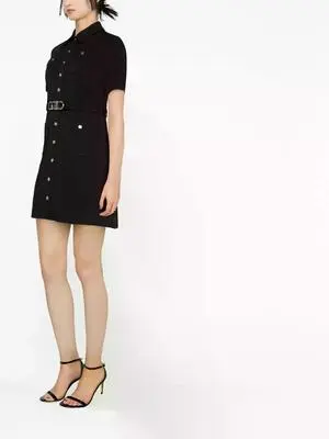 Michael Kors Belted Shirt Mini Dress - Black