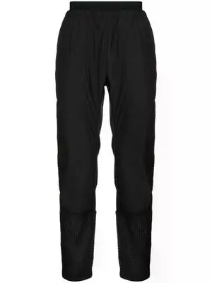 AND WANDER Fleece-panel Cropped Trousers