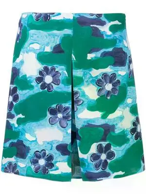 Marni Floral-print Mini Skirt