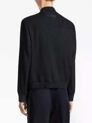 Zegna Oasi Elements Cashmere Bomber Jacket - Blue