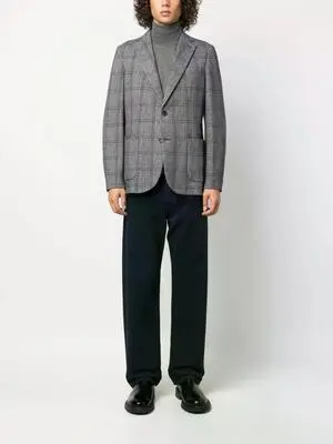 CIRCOLO 1901 Plaid-check Single-breasted Blazer