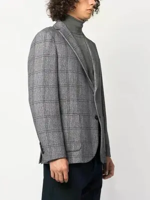 CIRCOLO 1901 Plaid-check Single-breasted Blazer