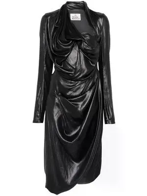 VIVIENNE WESTWOOD Galatea Midi Dress - Black
