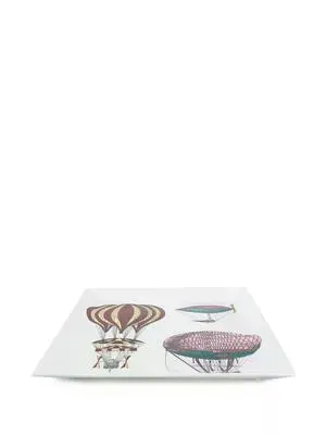 FORNASETTI Palloni Squared Tray - White