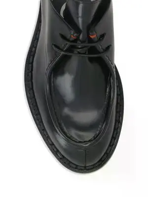 Santoni X 10 Corso Como Leather Derby Shoes