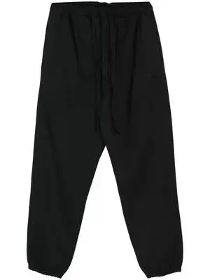 Y3 Logo Print Track Pants - Black