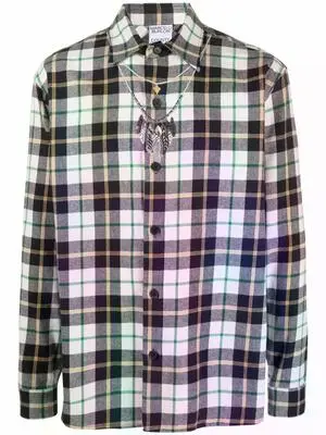 COUNTY OF MILAN Feather Checked Shirt