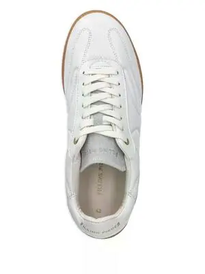 Filling Pieces Sprinter Dice Leather Trainers - White