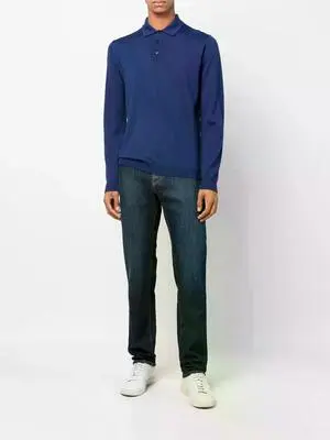 ROBERTO COLLINA Long-sleeve Polo Shirt