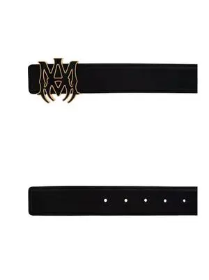 Amiri Ma Core Logo Buckle Leather Belt