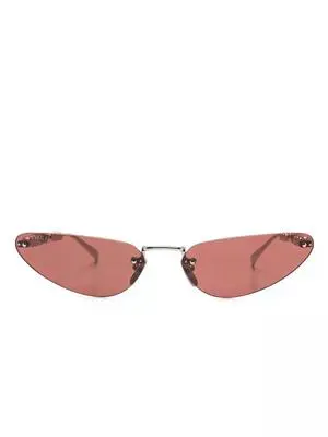 Gucci Gucci Eyewear Cat Eye-Frame Sunglasses Silver