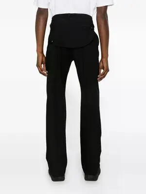 POST ARCHIVE FACTION Tonal Stitching Straight-leg Trousers
