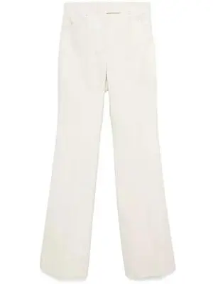 TOM FORD Beige Cotton Flared Trousers
