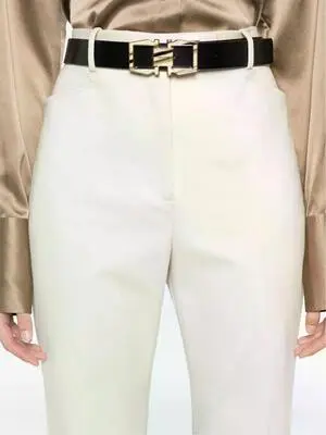TOM FORD Beige Cotton Flared Trousers