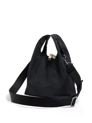 Bimba Y Lola Logo Plaque Tote Bag - Black