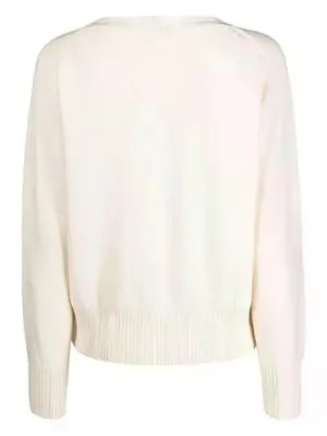 Dkny Round Neck Long Sleeve Jumper - Neutrals