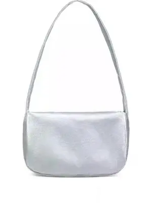 COA NYC Metallic Leather Shoulder Bag - Grey
