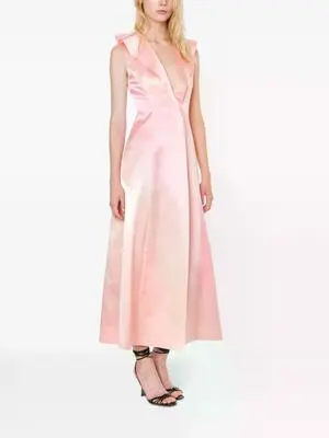 Philosophy Di Lorenzo Serafini Satin Midi Dress
