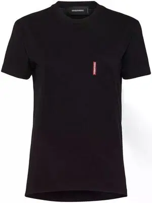 Dsquared2 Crewneck T-shirt With Chest Pocket - Black