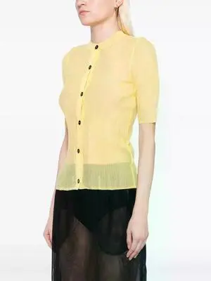 ALAINPAUL Short-sleeves Cardigan - Yellow