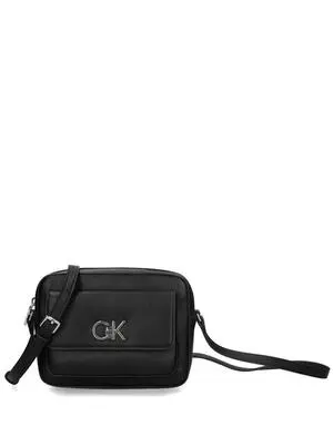 Calvin Klein Lettering Cross Body Bag - Black