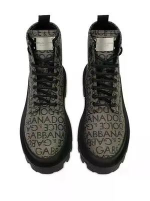 Dolce & Gabbana Logo-jacquard Ankle Boots