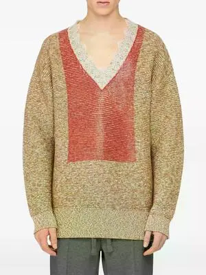JW Anderson Lace-trim Colour-block Jumper