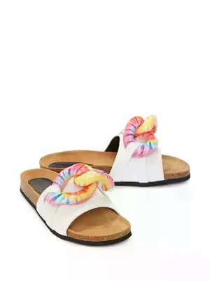 JW Anderson Chain Detail Slip-on Slides - White