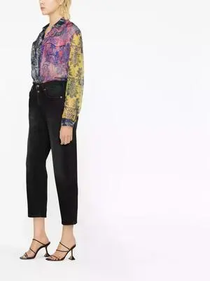 Versace Tapestry Couture Panelled Shirt - Pink