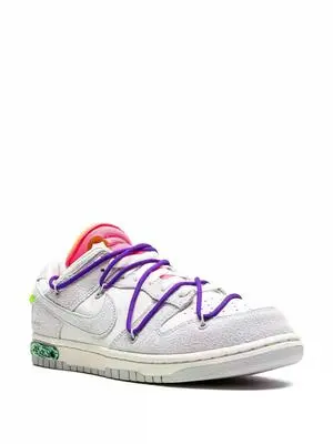 Nike X Off White Dunk Low Lot 15 Sneakers - Grey