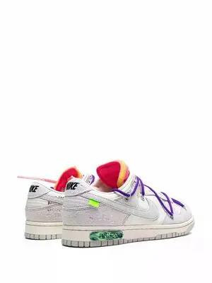 Nike X Off White Dunk Low Lot 15 Sneakers - Grey