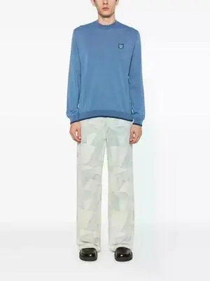 Maison Kitsuné Signature Fox Motif Knitted Jumper