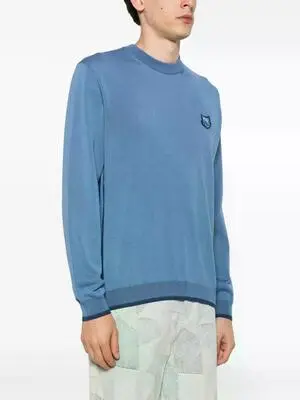 Maison Kitsuné Signature Fox Motif Knitted Jumper