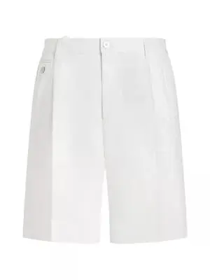 Dolce & Gabbana Linen Bermuda Shorts - White