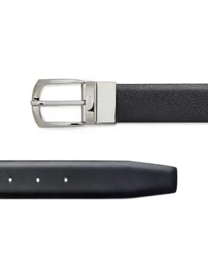 Zegna Engraved Logo Reversible Belt