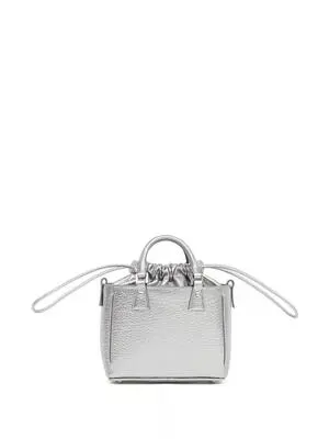 MAISON MARGIELA 5ac Metallic-effect Tote Bag - Silver