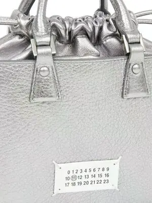 MAISON MARGIELA 5ac Metallic-effect Tote Bag - Silver