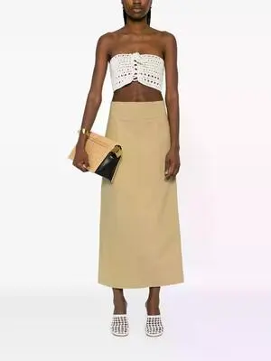 A.M.G. Pleated Midi Skirt