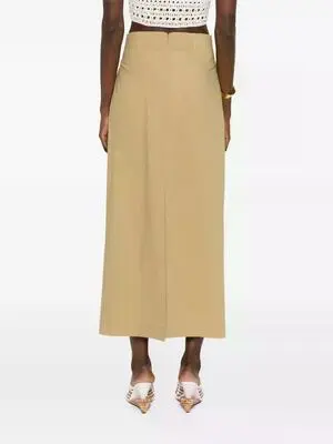 A.M.G. Pleated Midi Skirt