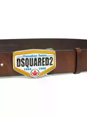 Dsquared2 Logo Buckle Leather Belt