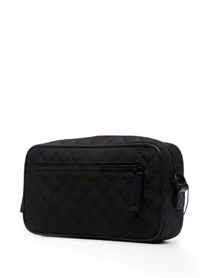 Emporio Armani Logo-plaque Zipped Clutch Bag