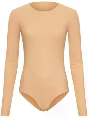 MAISON MARGIELA Long Sleeve Bodysuit - Neutrals