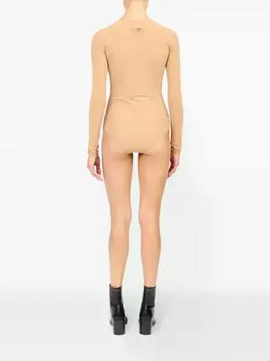 MAISON MARGIELA Long Sleeve Bodysuit - Neutrals