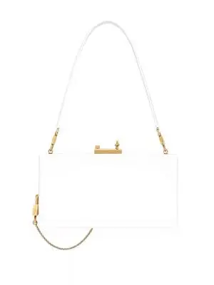 Dolce & Gabbana Calf Leather Clutch Bag With Chain Detail