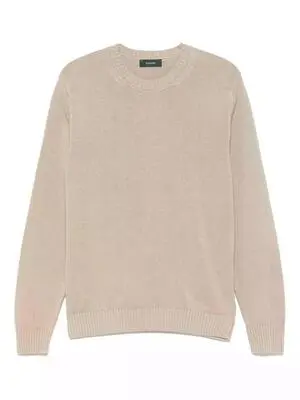 ZANONE Crew Neck Sweater - Neutrals