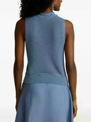 Ralph Lauren Ribbed Knit Sleeveless Top