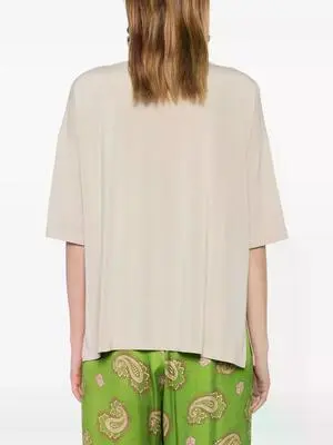 LE TRICOT PERUGIA V-neck Drop-shoulder T-shirt