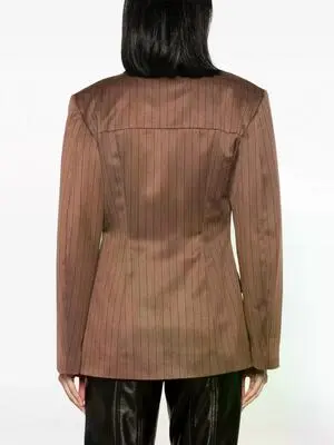 Gcds Pinstripe Notched-lapel Blazer