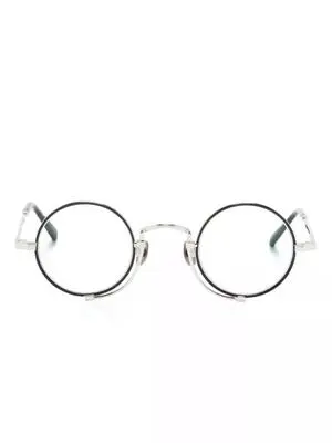 Matsuda Matsuda Silver-Tone Metal Round Frame Eyeglasses Silver