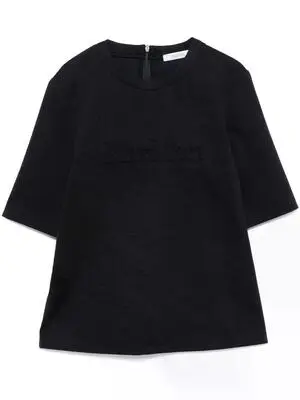 Max Mara Peter" T-shirt With Crew Neck And Short Sleeves - Black